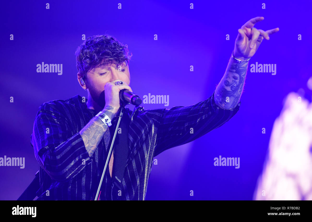 James Arthur on stage during day one of Capital's Jingle Bell Ball with ...