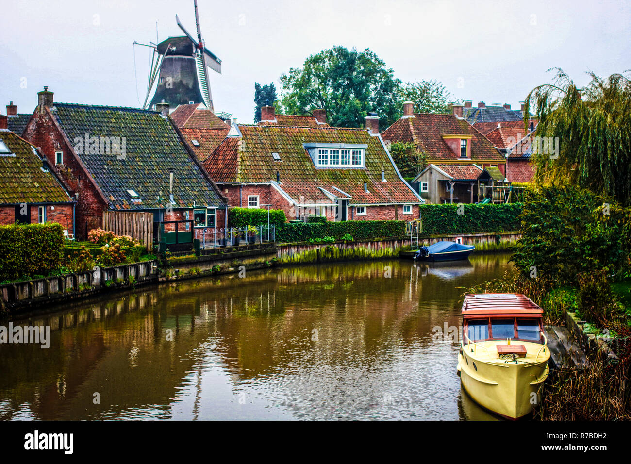village in groningen netherlands Stock Photo - Alamy
