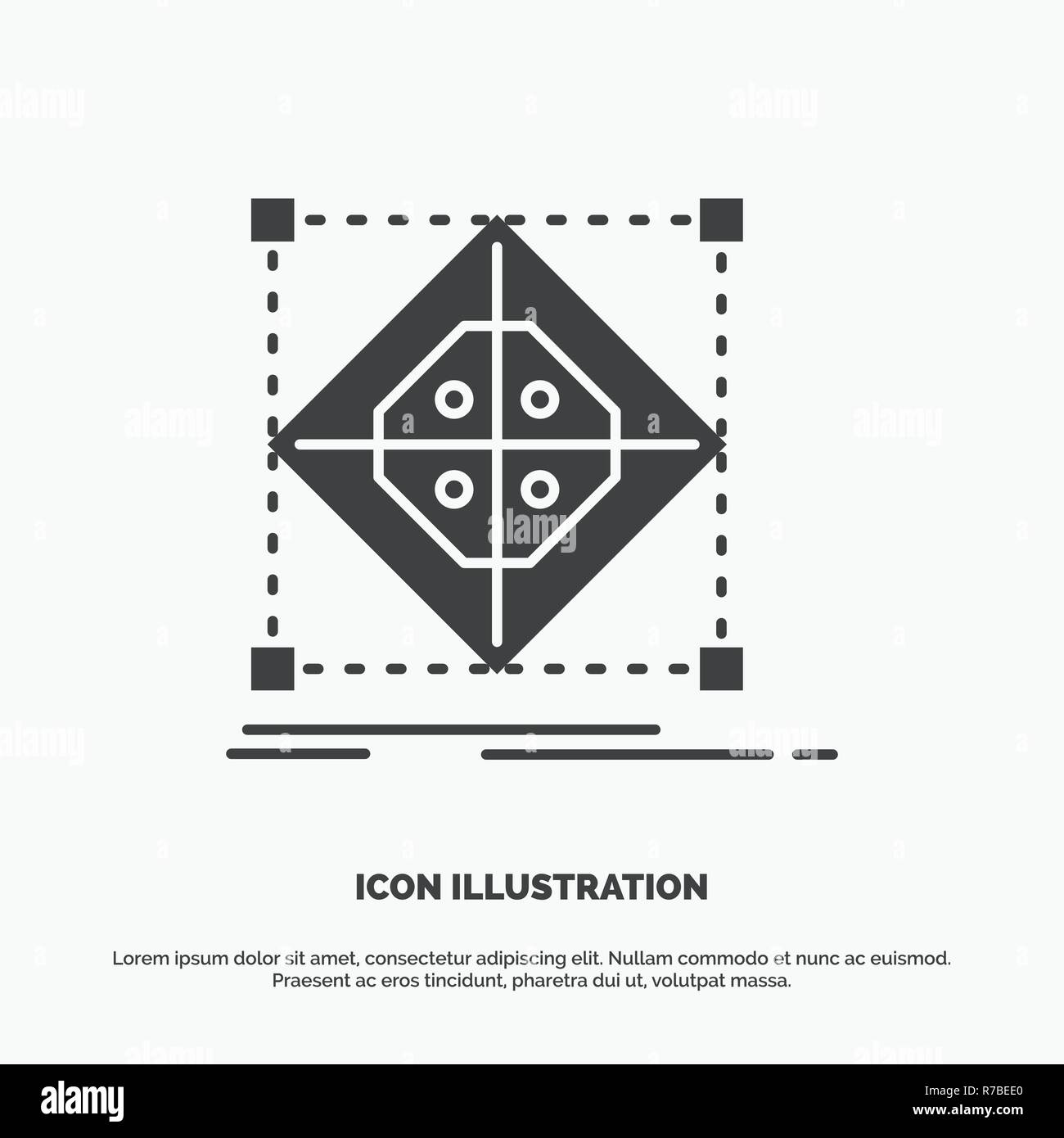 Architecture, cluster, grid, model, preparation Icon. glyph vector gray ...