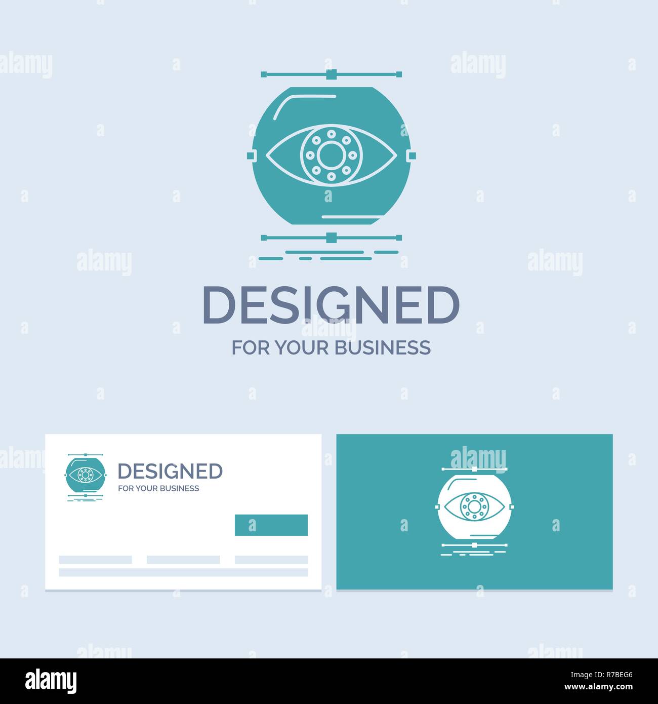 visualize, conception, monitoring, monitoring, vision Business Logo Glyph Icon Symbol for your ...