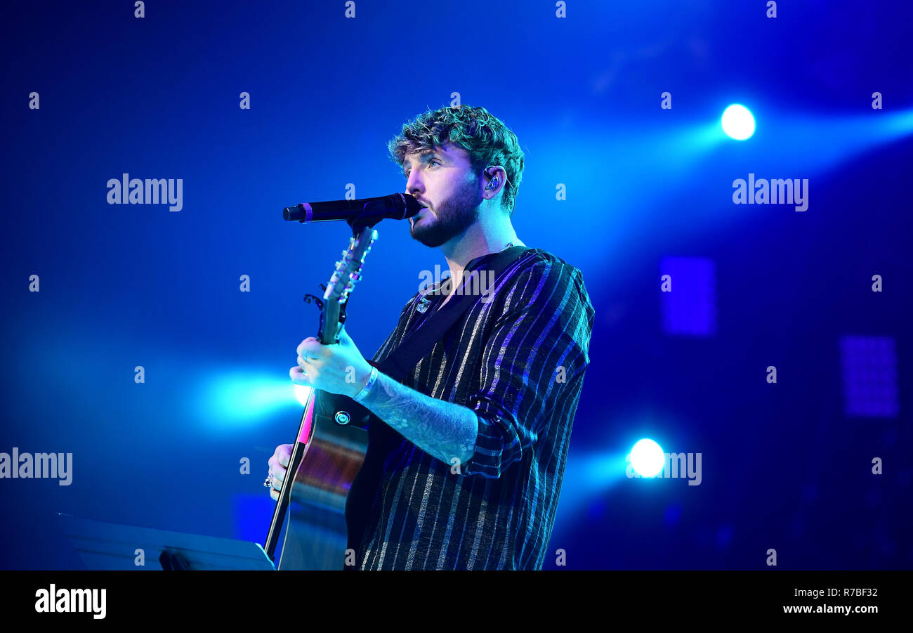 James Arthur on stage during day one of Capital's Jingle Bell Ball with ...