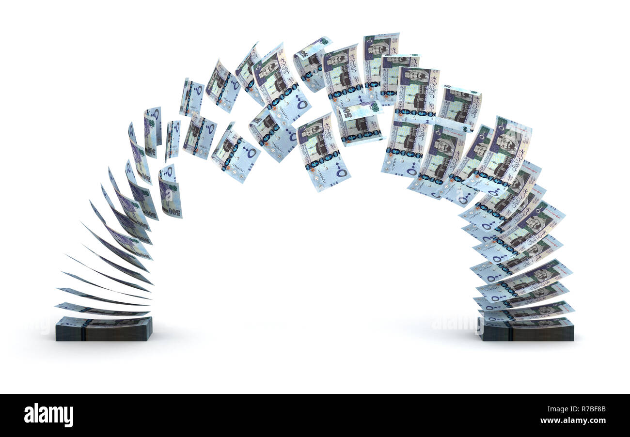 Saudi Arabian Riyals Transfer Stock Photo - Alamy