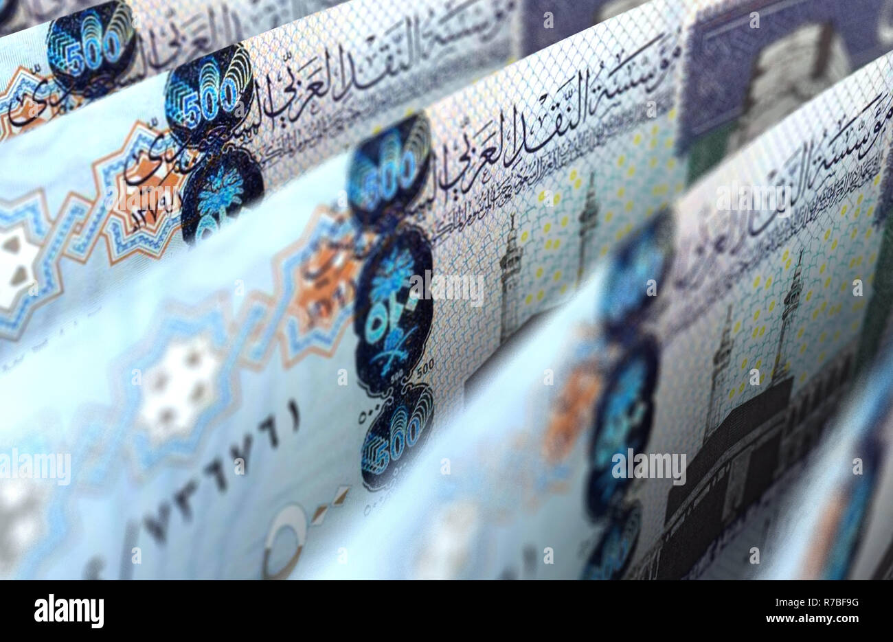 Saudi Arabian Riyals Closeup Stock Photo - Alamy