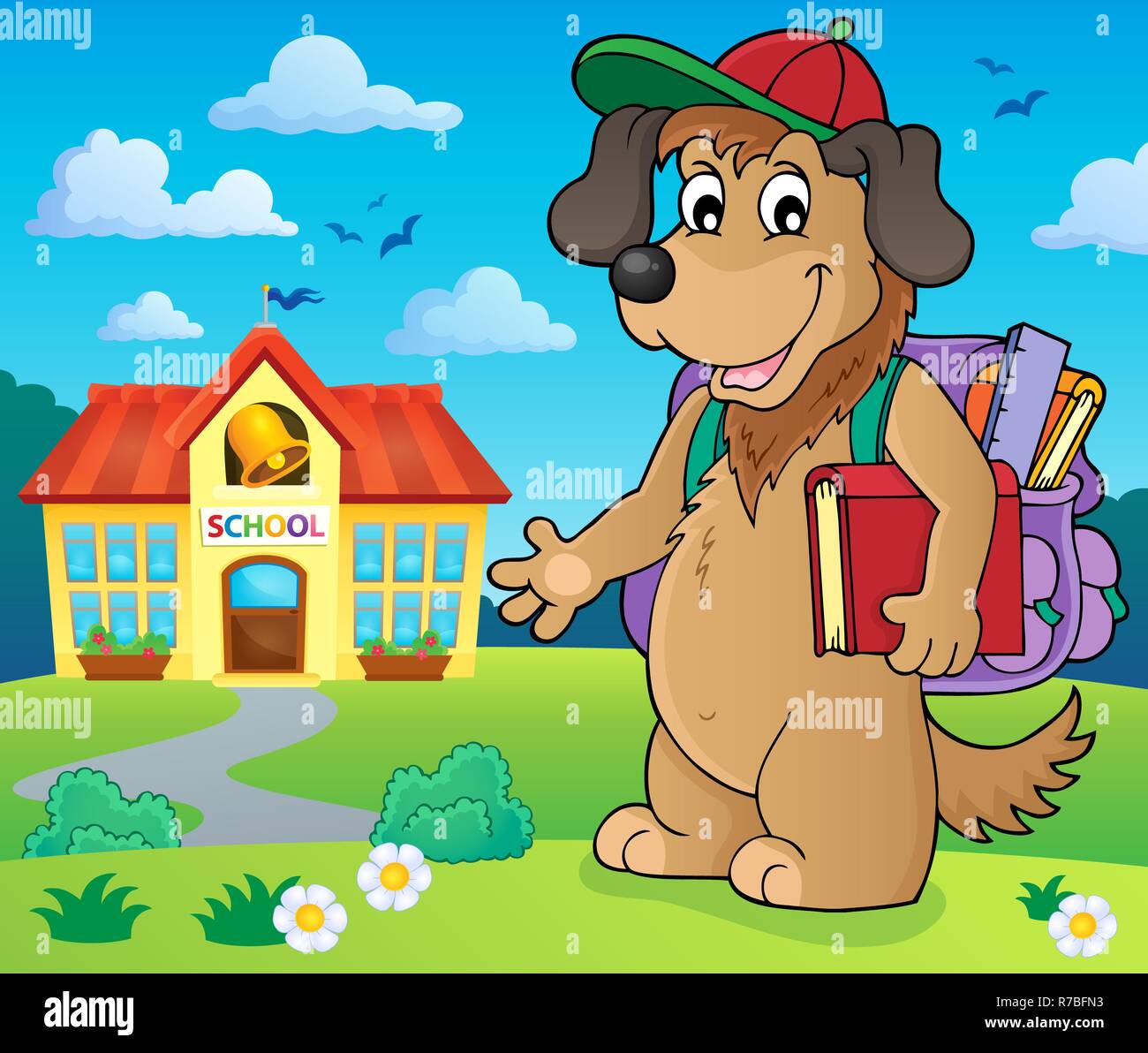 School dog theme image 2 Stock Photo - Alamy