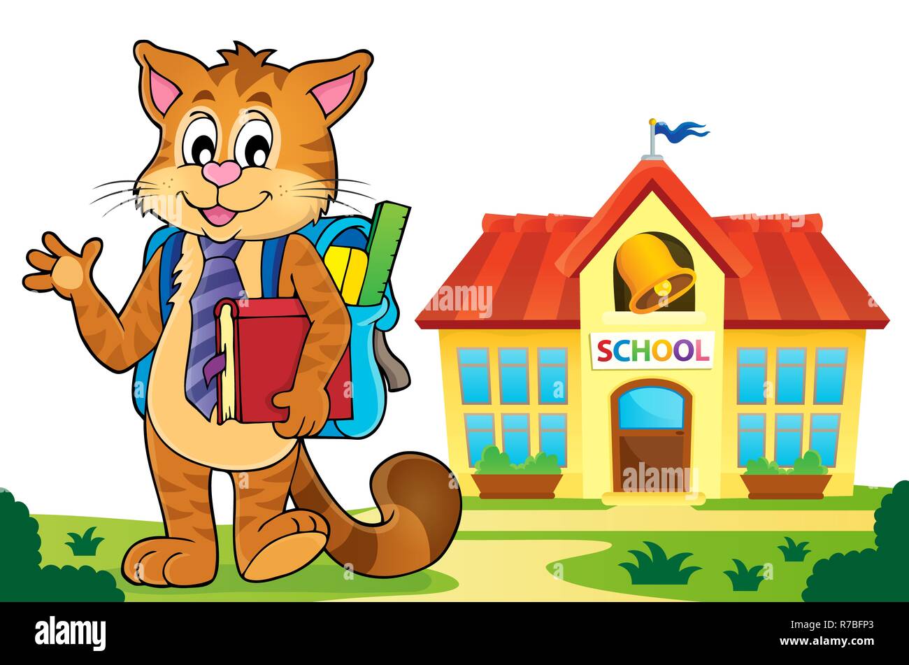 School cat theme image 5 Stock Photo - Alamy