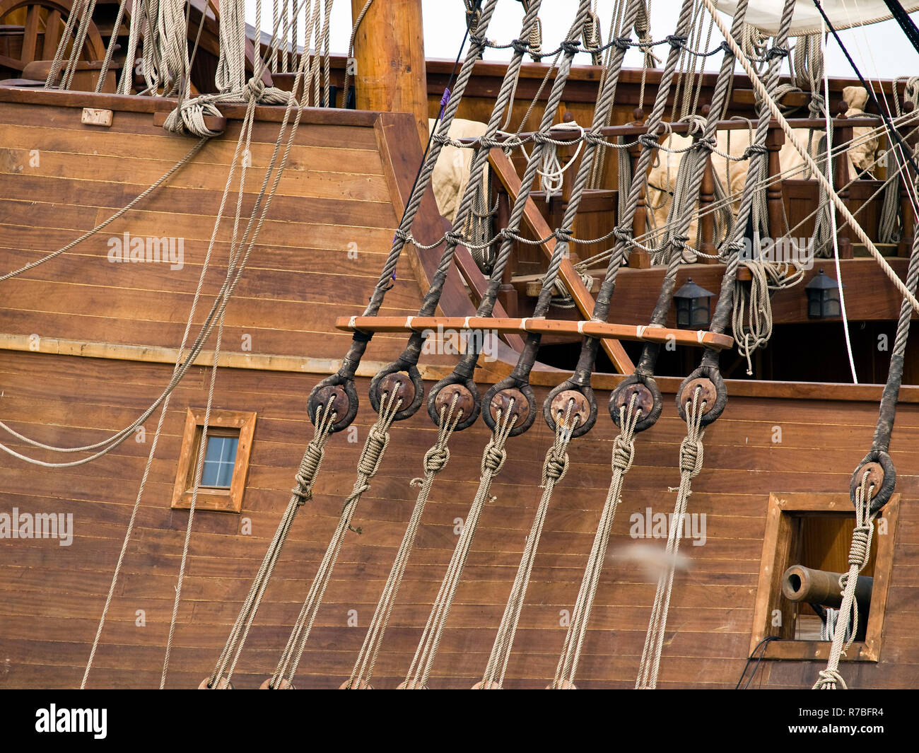 17th Century Galleon Detail Stock Photo - Alamy