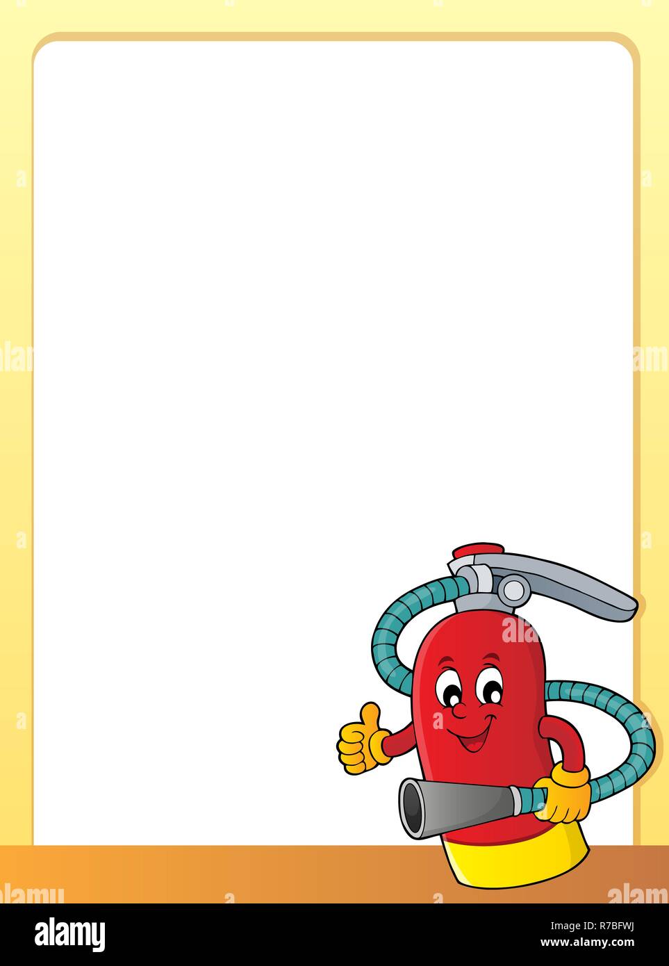 Fire extinguisher topic frame 1 Stock Photo - Alamy