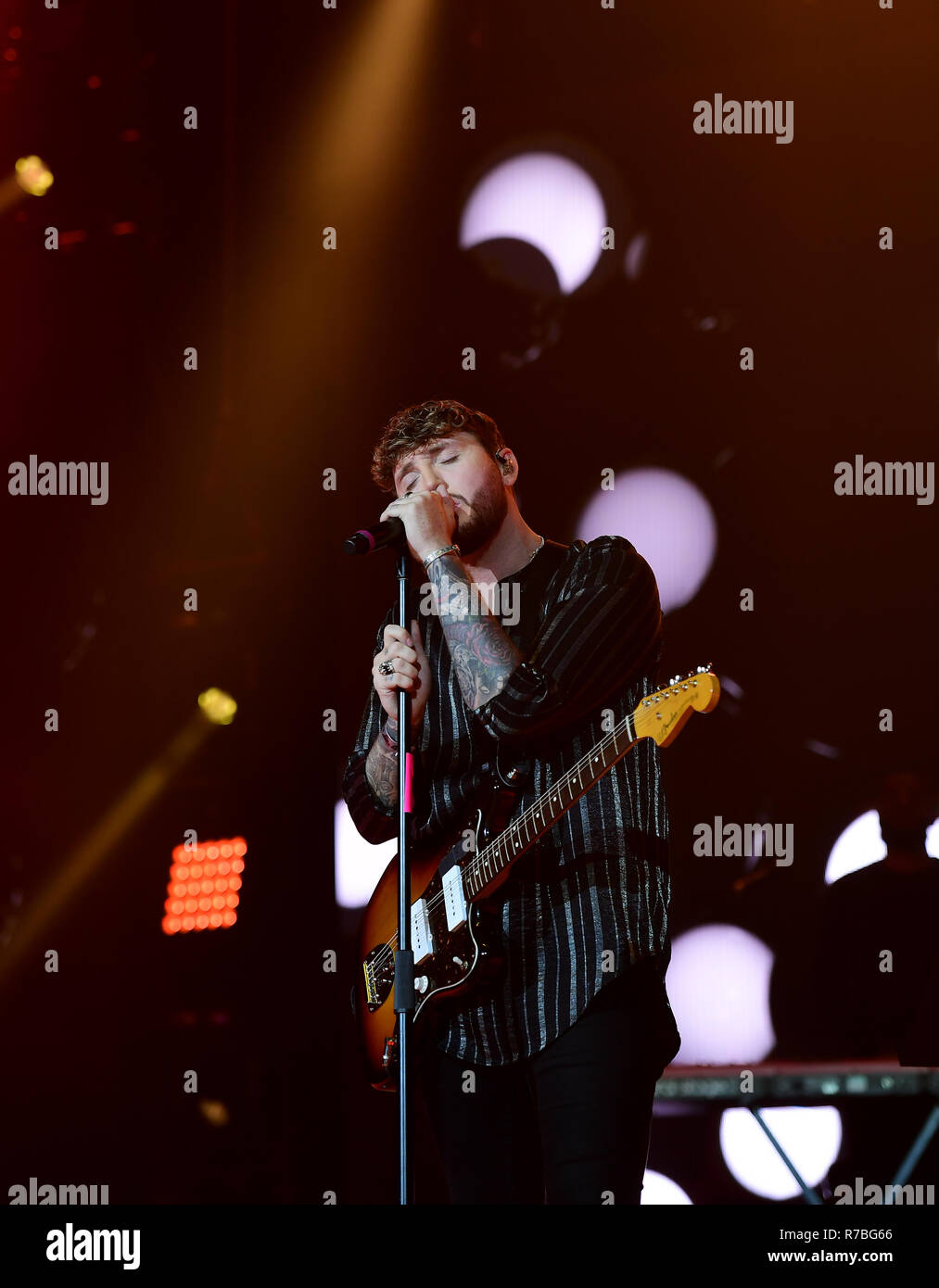 James Arthur on stage during day one of Capital's Jingle Bell Ball with ...