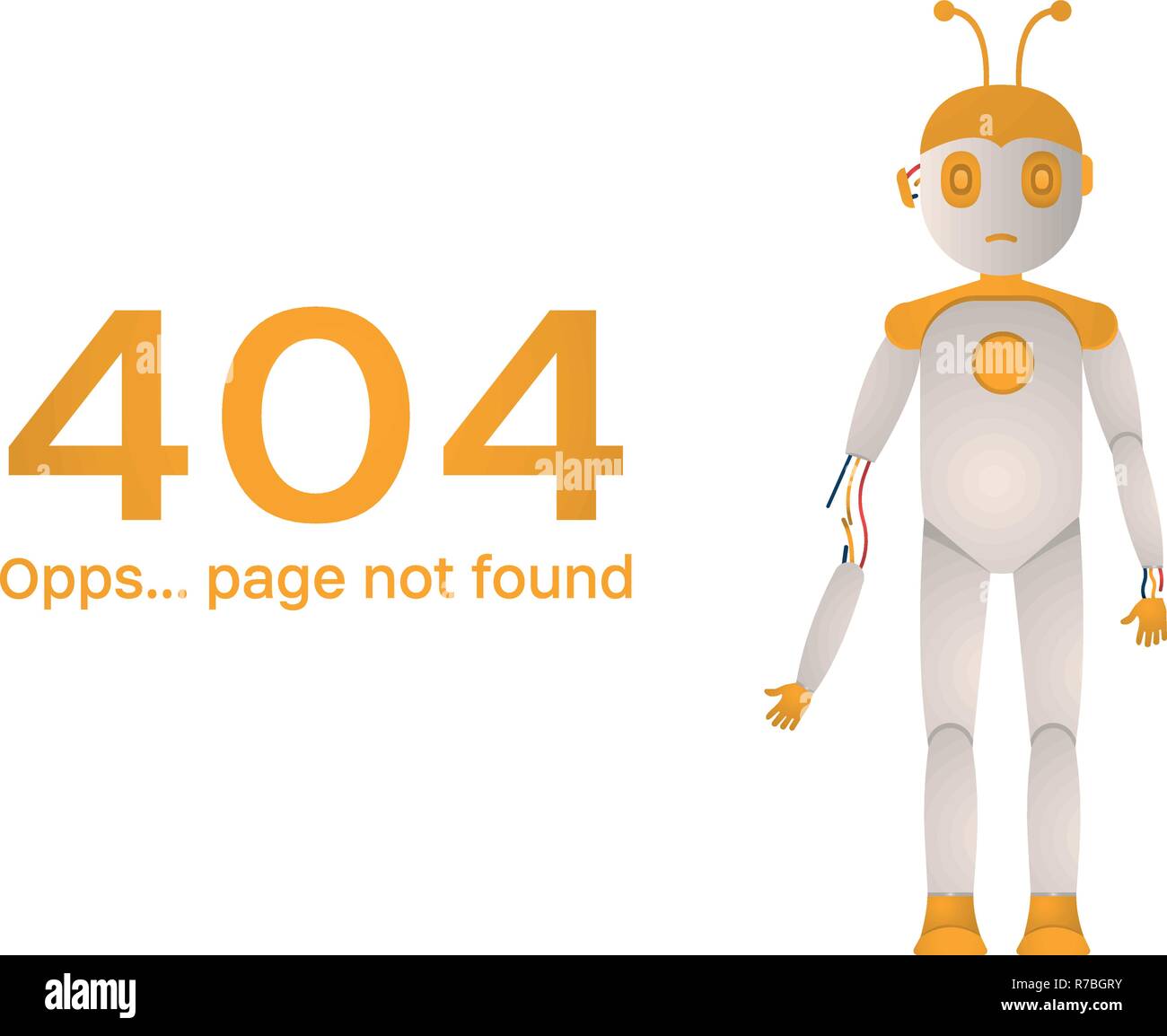 Robot as a service background Stock Vector Images - Alamy