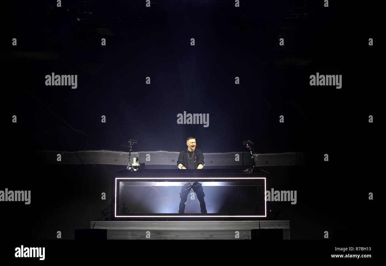 David Guetta on stage during day one of Capital's Jingle Bell Ball with ...