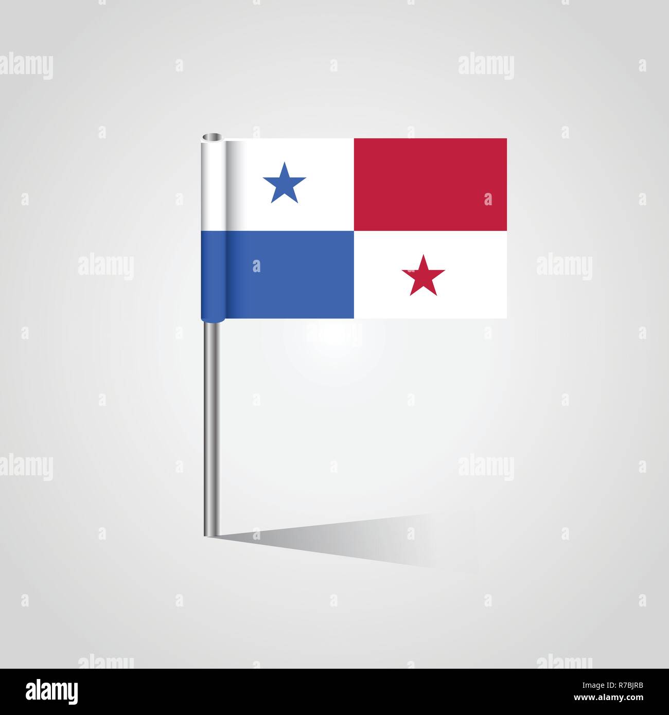 Panama Fabric Flag Stock Vector Images - Alamy