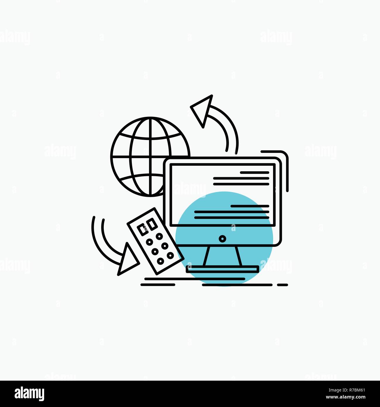 Hand holding remote control Stock Vector Images - Alamy