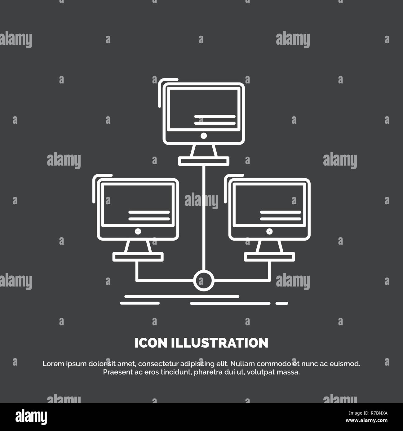 Operating system service management background Stock Vector Images - Alamy