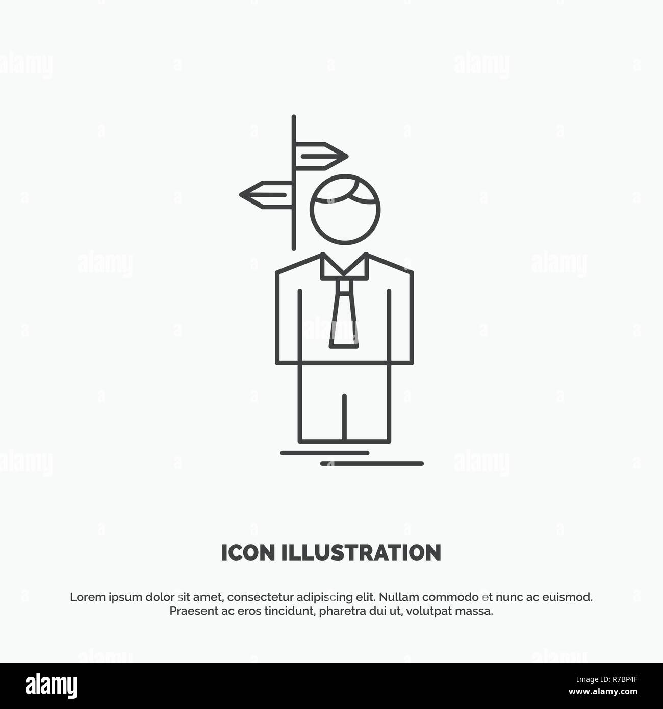 3d man choosing right path hi-res stock photography and images - Alamy