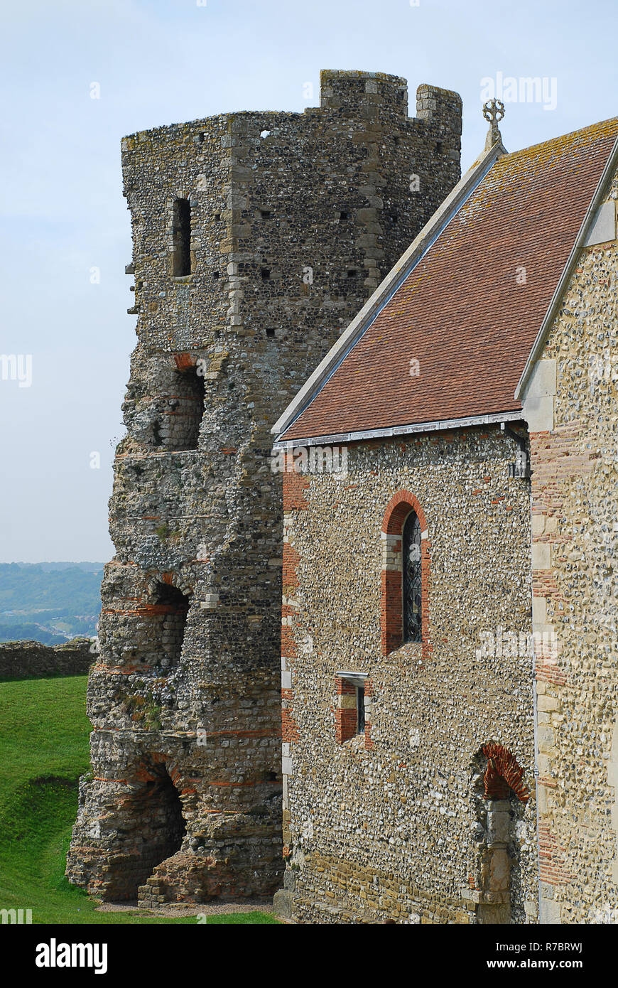 St mary of castro church in dover castle hi-res stock photography and ...