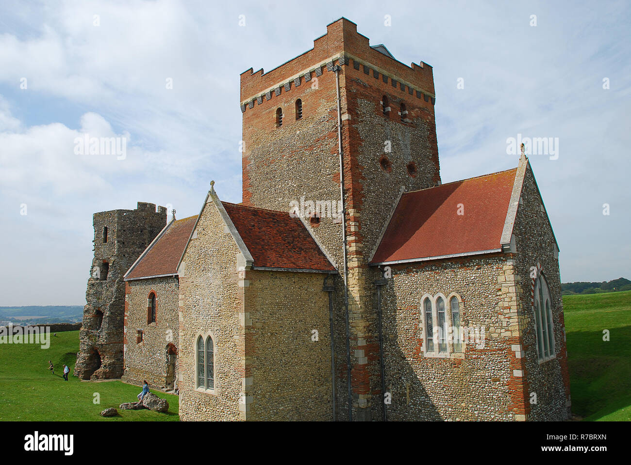 Roman Lighthouse and Anglo-Saxon church "St. Mary in Castro" in Dover ...