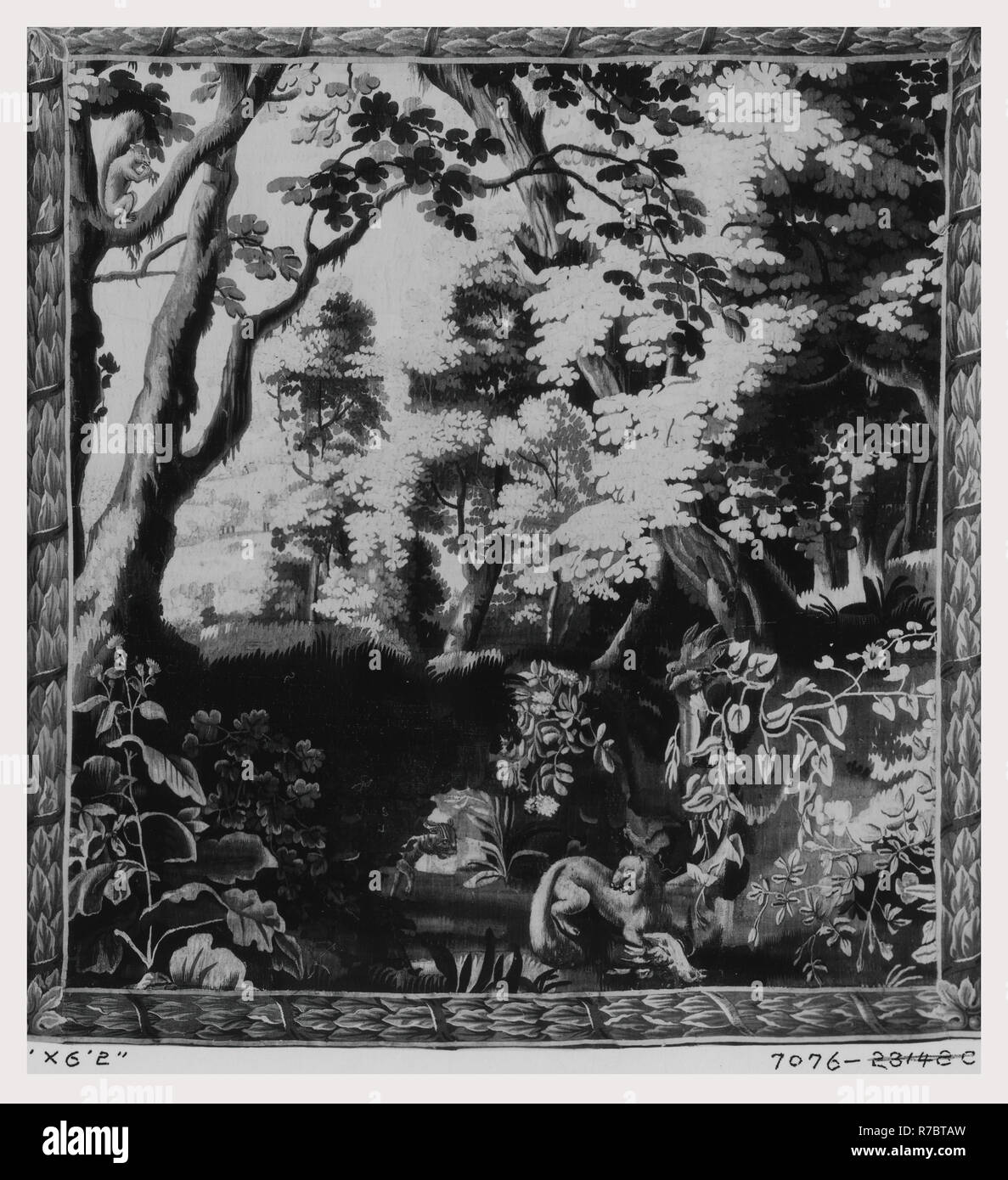 Landscape with fox fishing in stream Stock Photo - Alamy