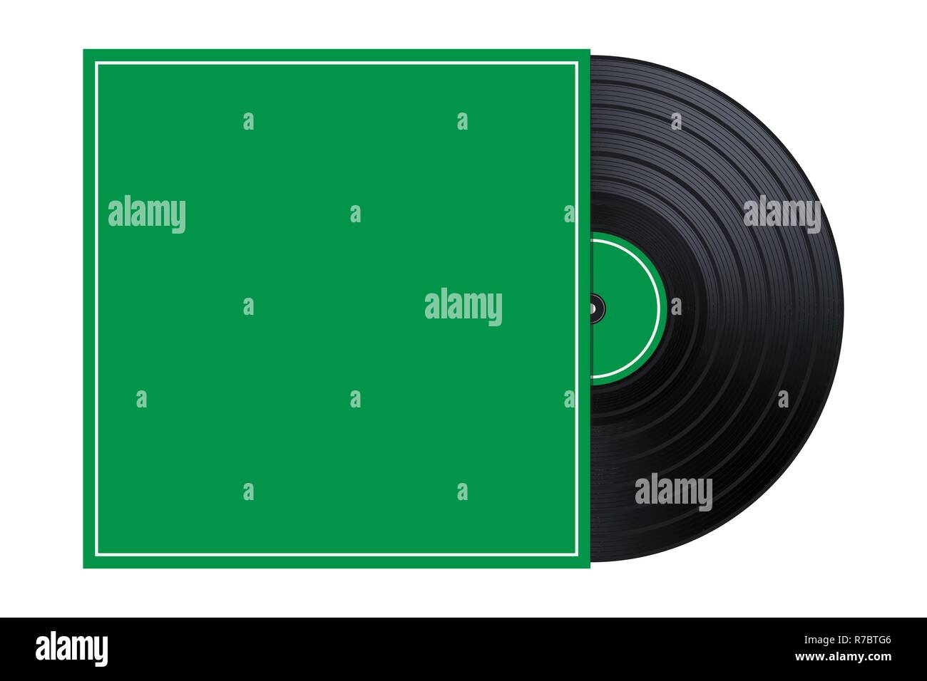 Vector Vinyl in the Box / Cover Mockup / Template Illustration Stock ...