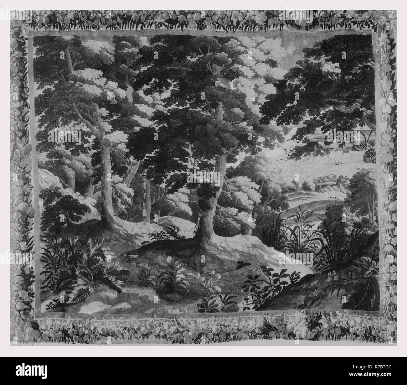 Landscape with view beyond hillock Stock Photo - Alamy