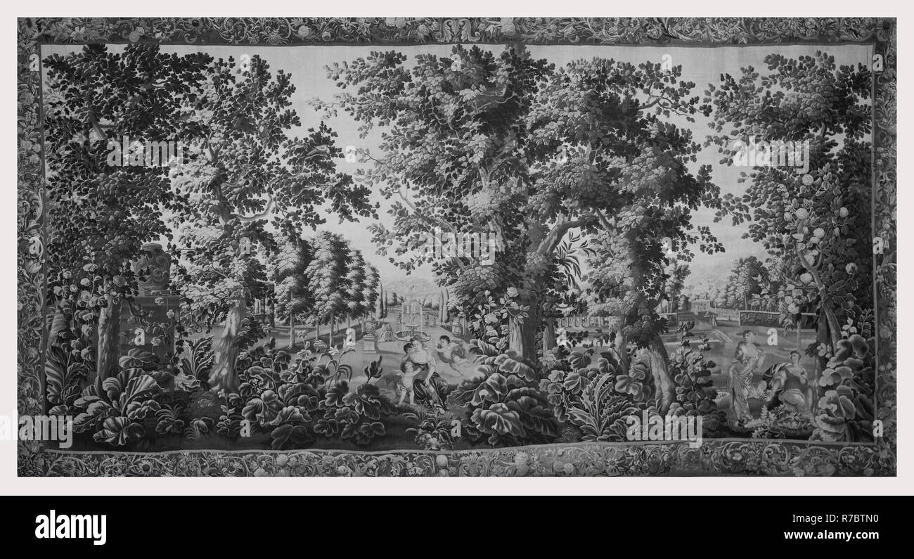 Landscape with mythological figures in two garden parks Stock Photo - Alamy