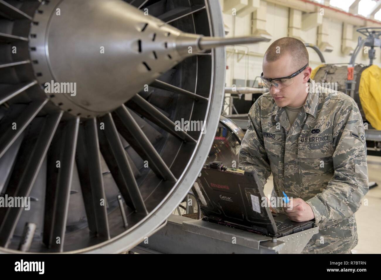 U.S. Air Force Airman Travis Howard, 18th Component Maintenance ...