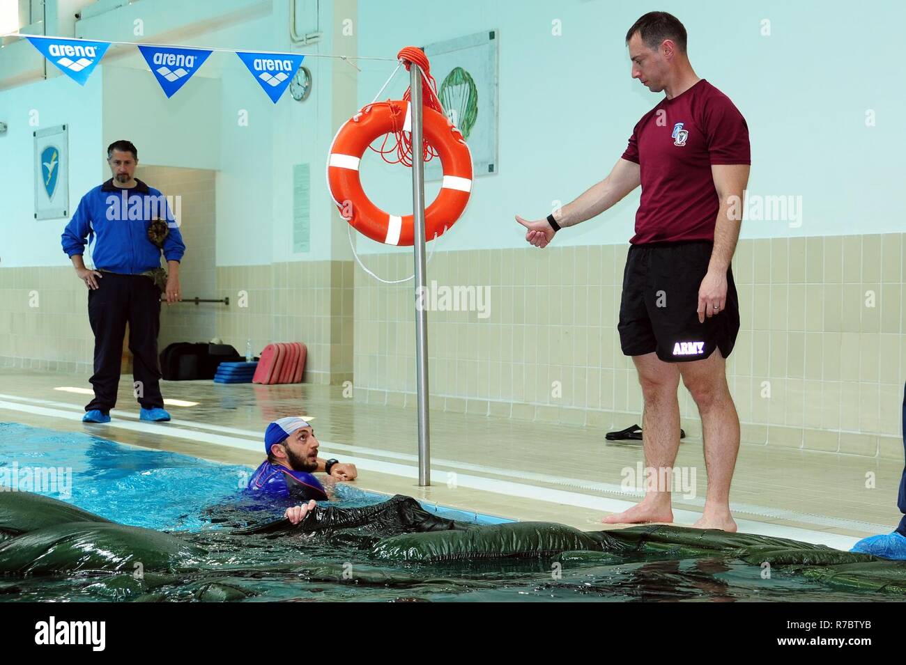 U.S. Army Paratrooper 1st Lt. Alexander Berlin, from Alpha Company, 1st ...