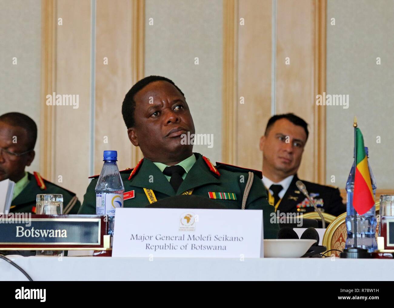 Maj. Gen Molefi Seikano, Botswana army ground forces commander attends ...