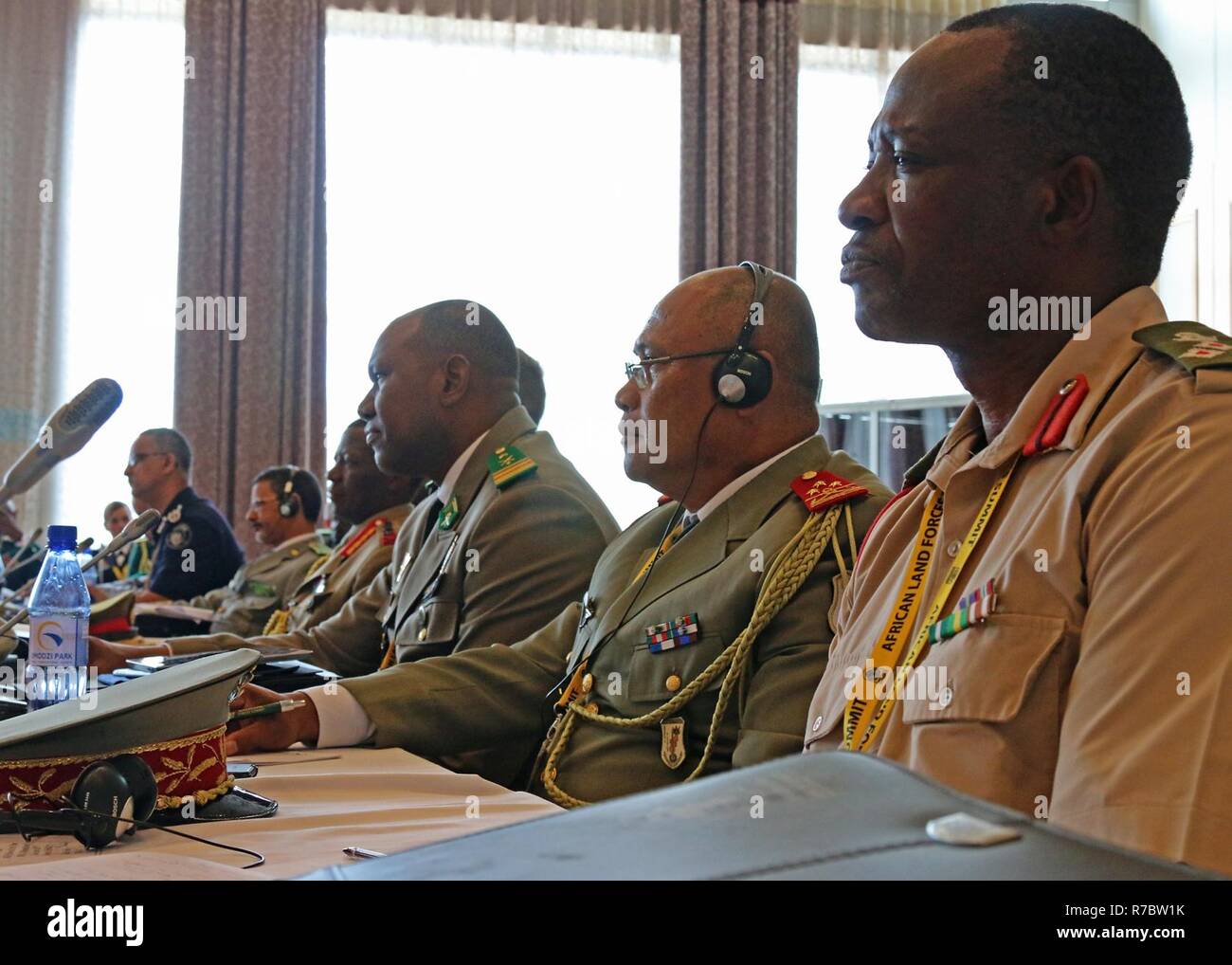 Senior military leaders from across the African continent attend a ...