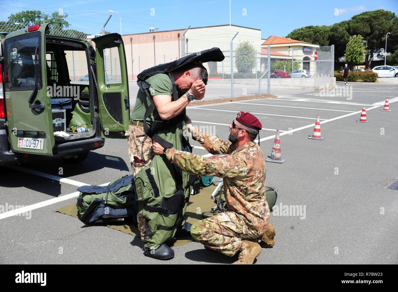 Italian Army soldier SPC Cristiano Nieri from Italian Base Command Camp ...