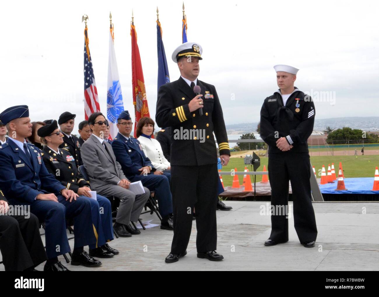 Us navy cryptologic warfare officer hi-res stock photography and images ...