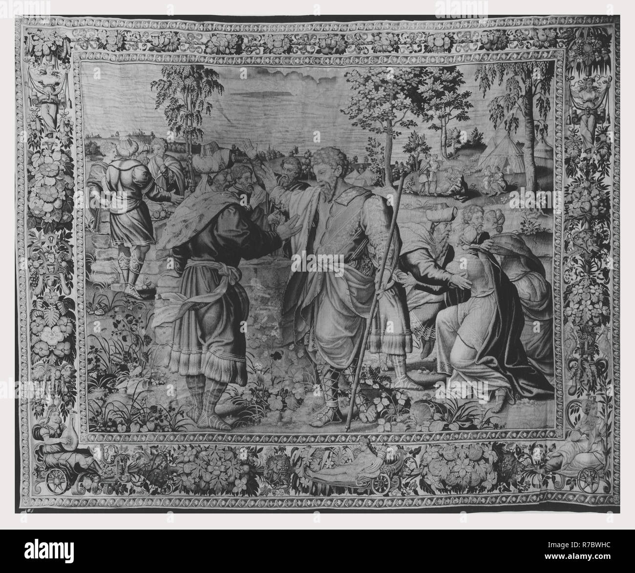 Jacob and Laban make alliance Stock Photo - Alamy