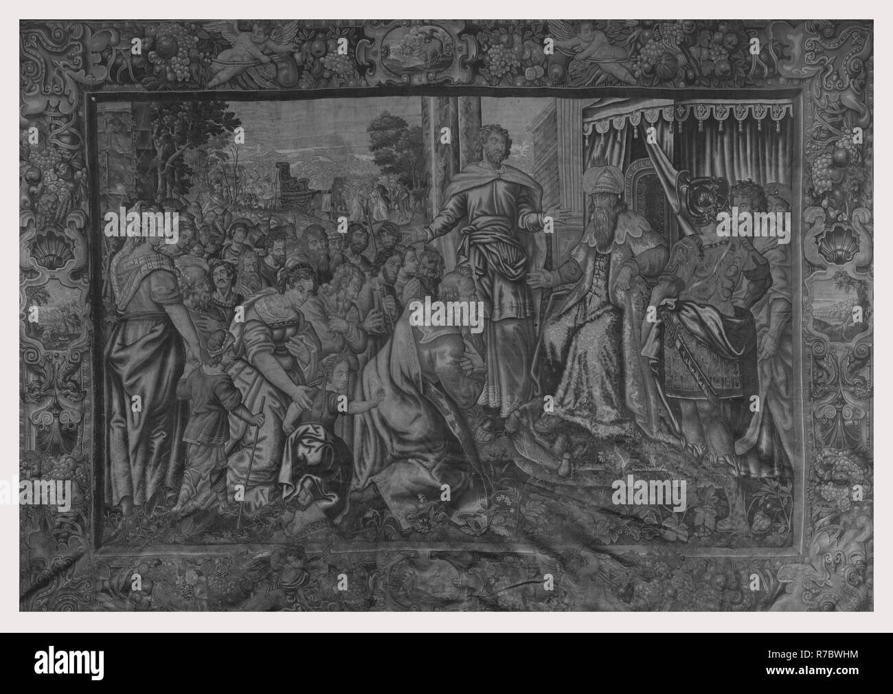 Jacob is presented to Pharaoh by Joseph Stock Photo - Alamy