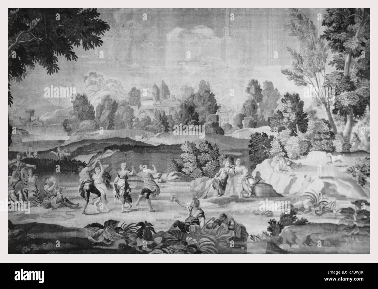 Landscape with mythological figures Stock Photo - Alamy