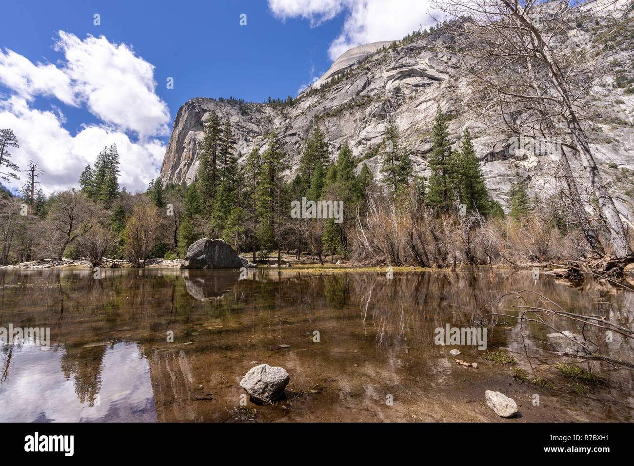 Mirror lake yosemite fall hi-res stock photography and images - Alamy