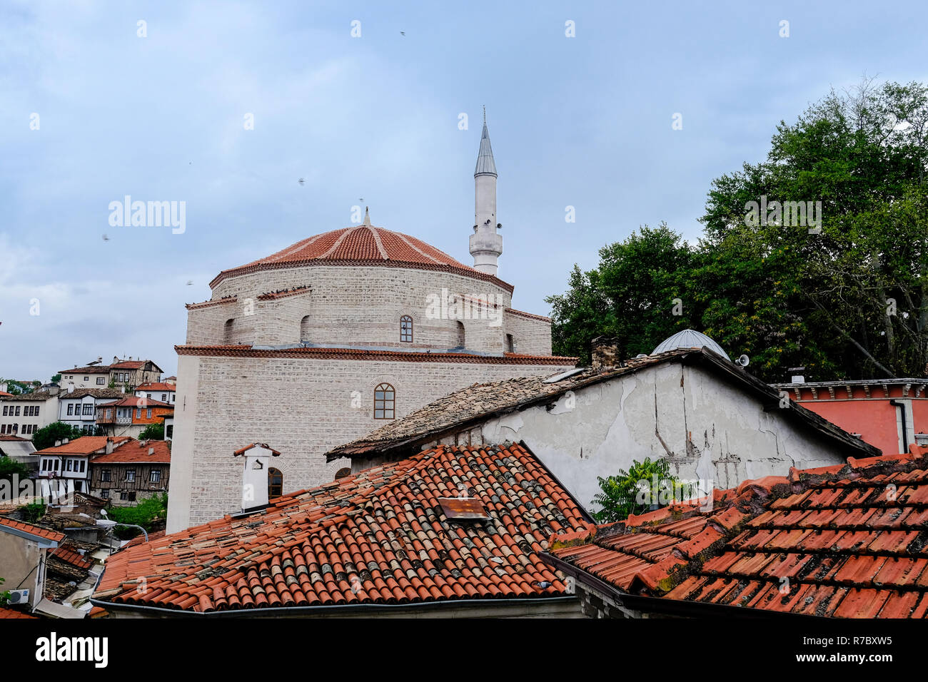 Rooftop view of mosque Stock Photo - Alamy
