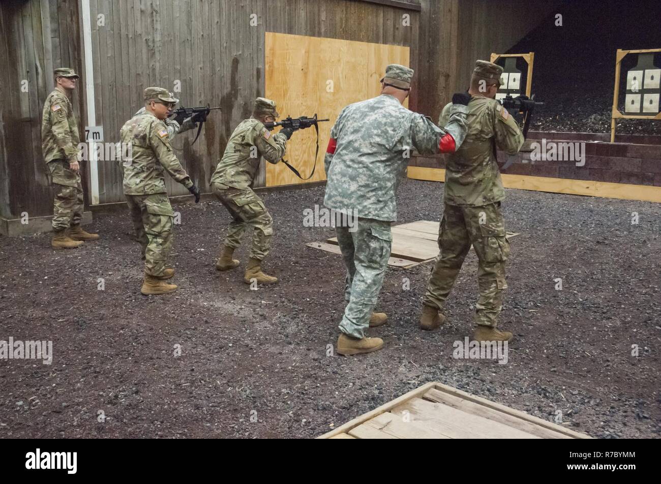 Stress Shoot Rehearsal Soldiers from the SVC Co 5-7 ADA conduct a ...