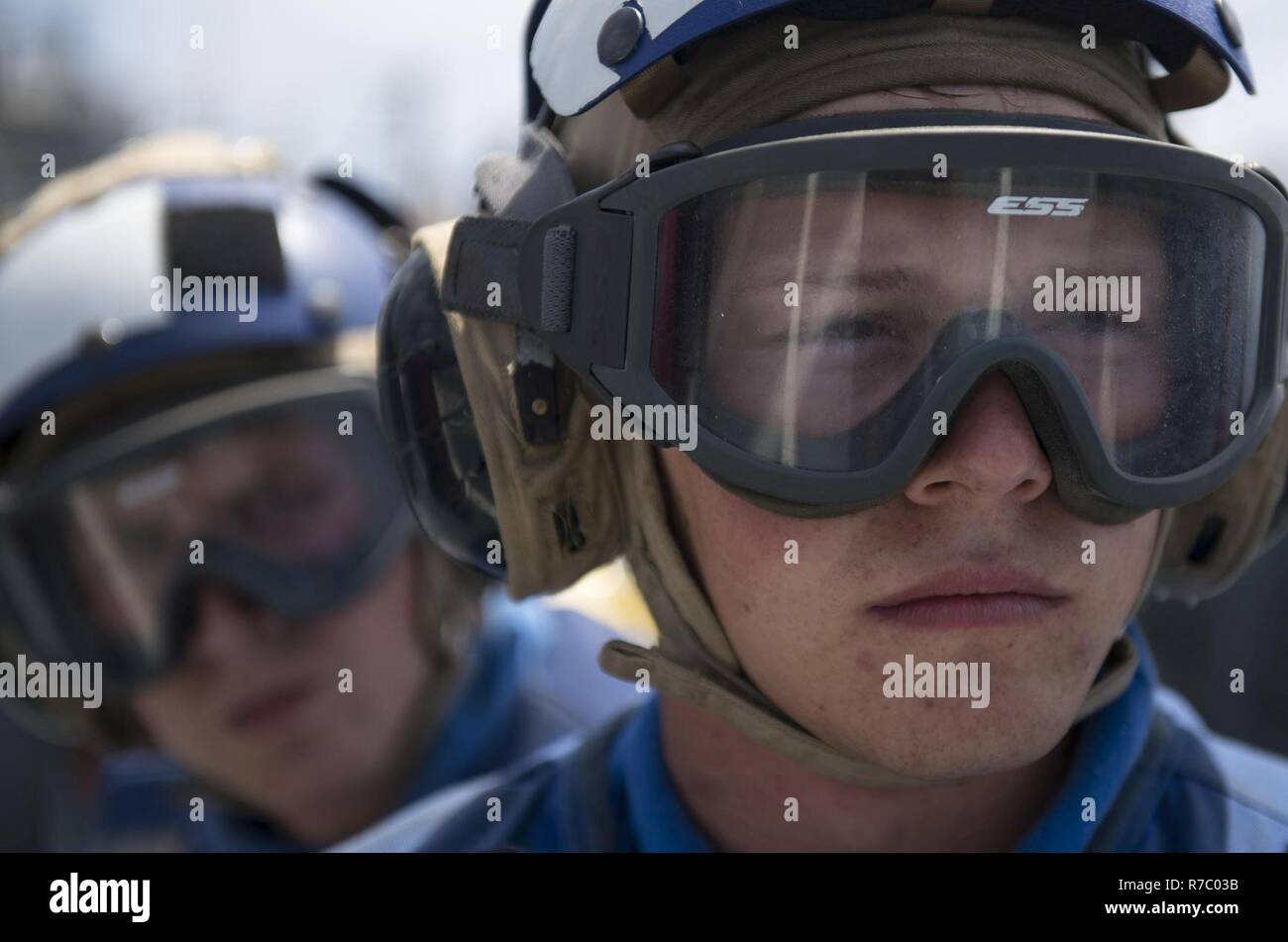 MEDITERRANEAN SEA (May 15, 2017) Boatswain's Mate Seaman Colby Jacobs ...