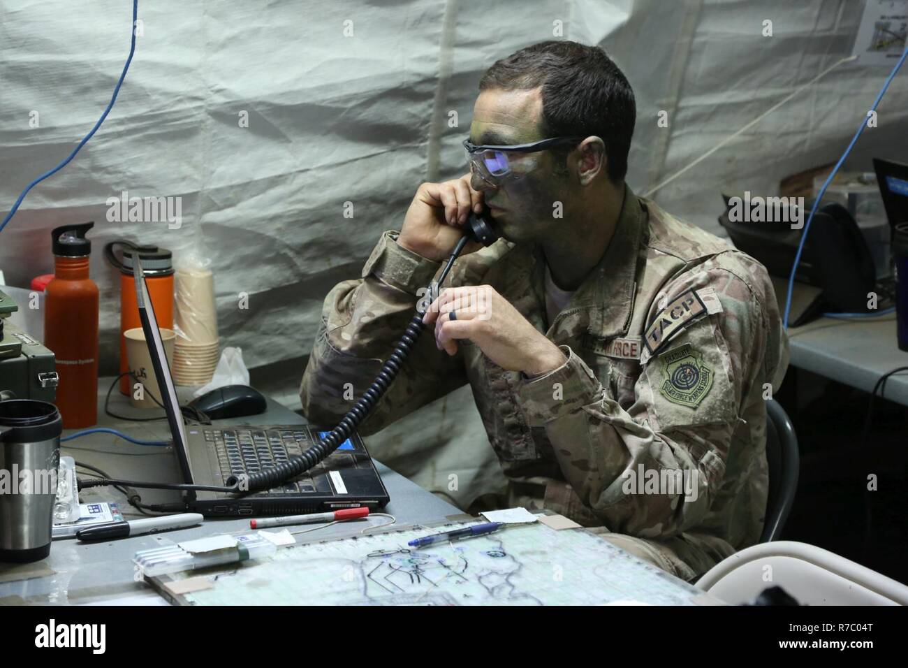 U.S. Air force Tech. Sgt. Timothy Slusser of the Air Support Operation ...