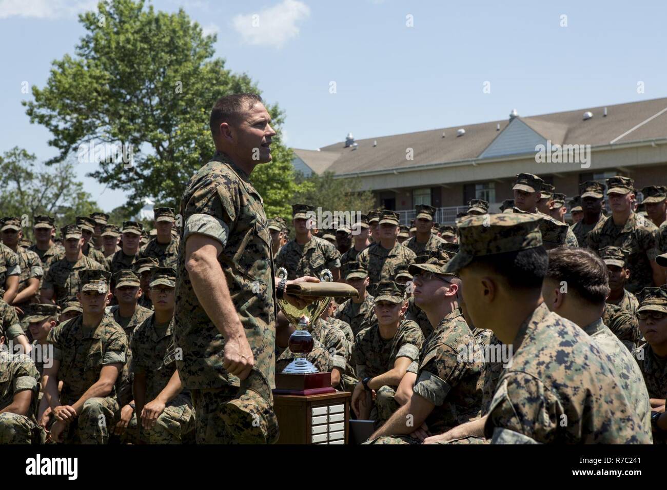 U.S. Marine Corps Lt. Col. Marcus J. Mainz, battalion commander of 2nd ...