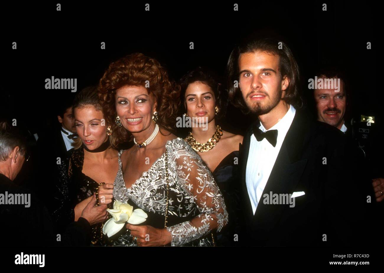 LOS ANGELES, CA - MARCH 29: Actress Sophia Loren and son Edoardo Ponti ...