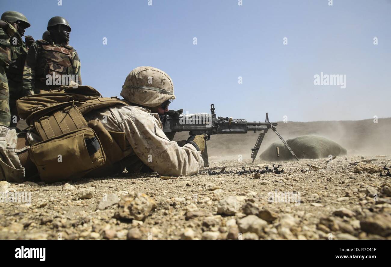 Cpl. Reno Schwind, a machine gunner with Special Purpose Marine Air ...