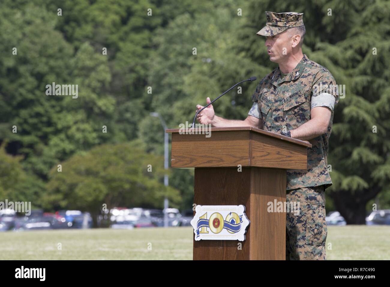 U.S. Marine Corps Col. Joseph M. Murray, commanding officer, Marine ...