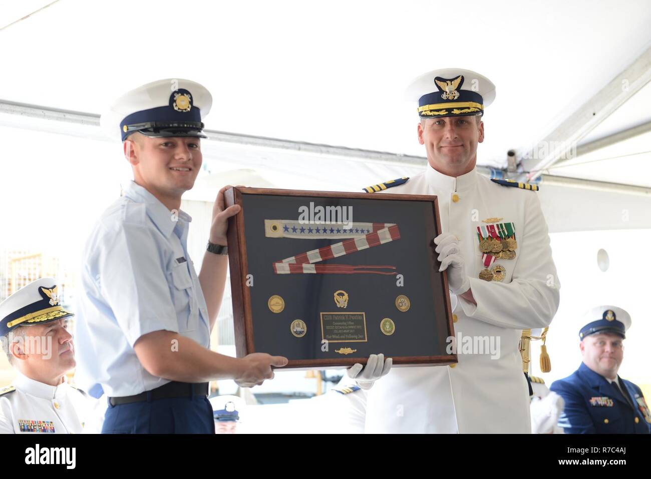 Seaman Apprentice Christopher Talbot (left) the most junior crew member ...