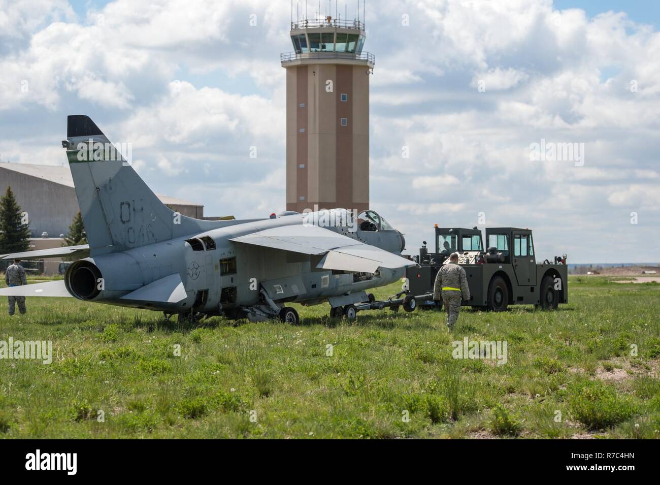 U.S. Air Force Airmen with the 153rd Maintenance Group's Crash Damage ...