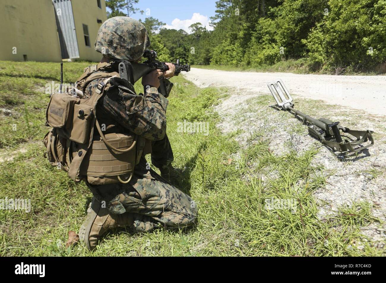 U.S. Marine Corps Pfc. Graceton Saxon, Combat Engineer, 8th Engineer ...