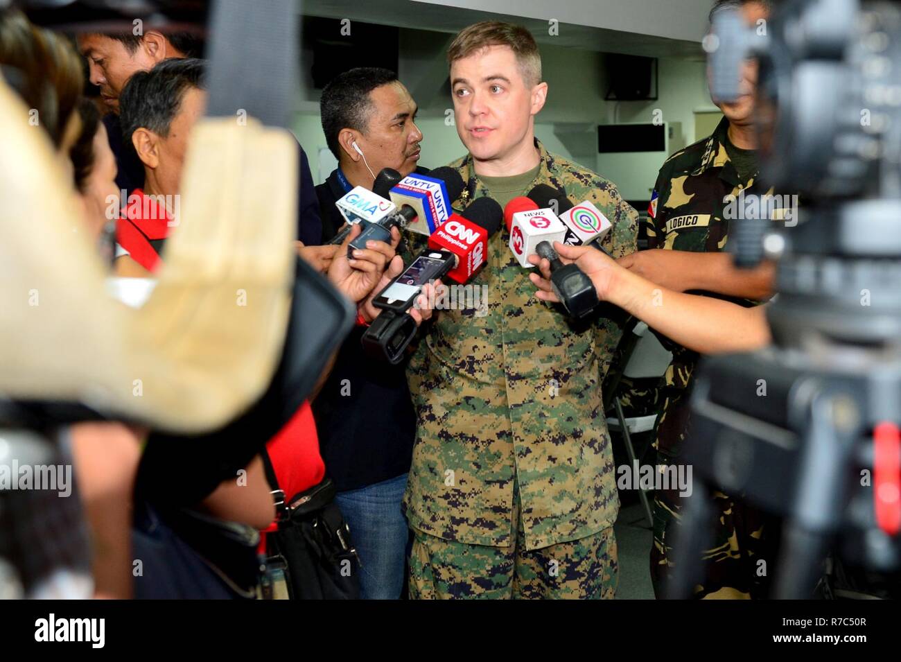 U.S. Marine Maj. Andrew Merz, co-exercise control group director, III ...