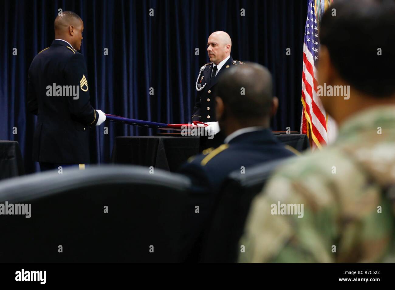 U.S. Army Staff Sgt. Keith Gill (left) and Sgt. 1st Class Sergio ...