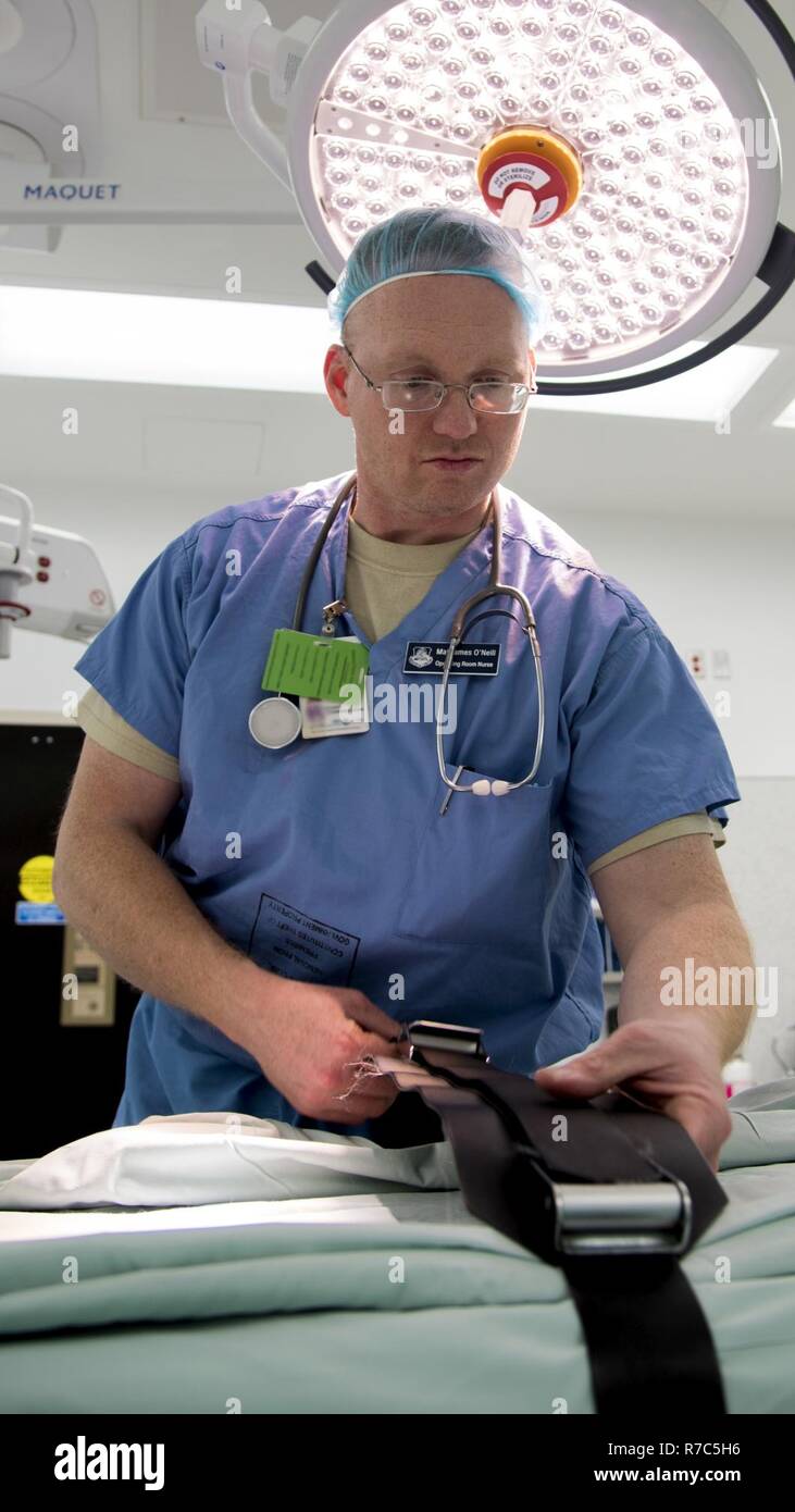 Maj. James O’Neill, 779th Surgical Operations Squadron operating room ...