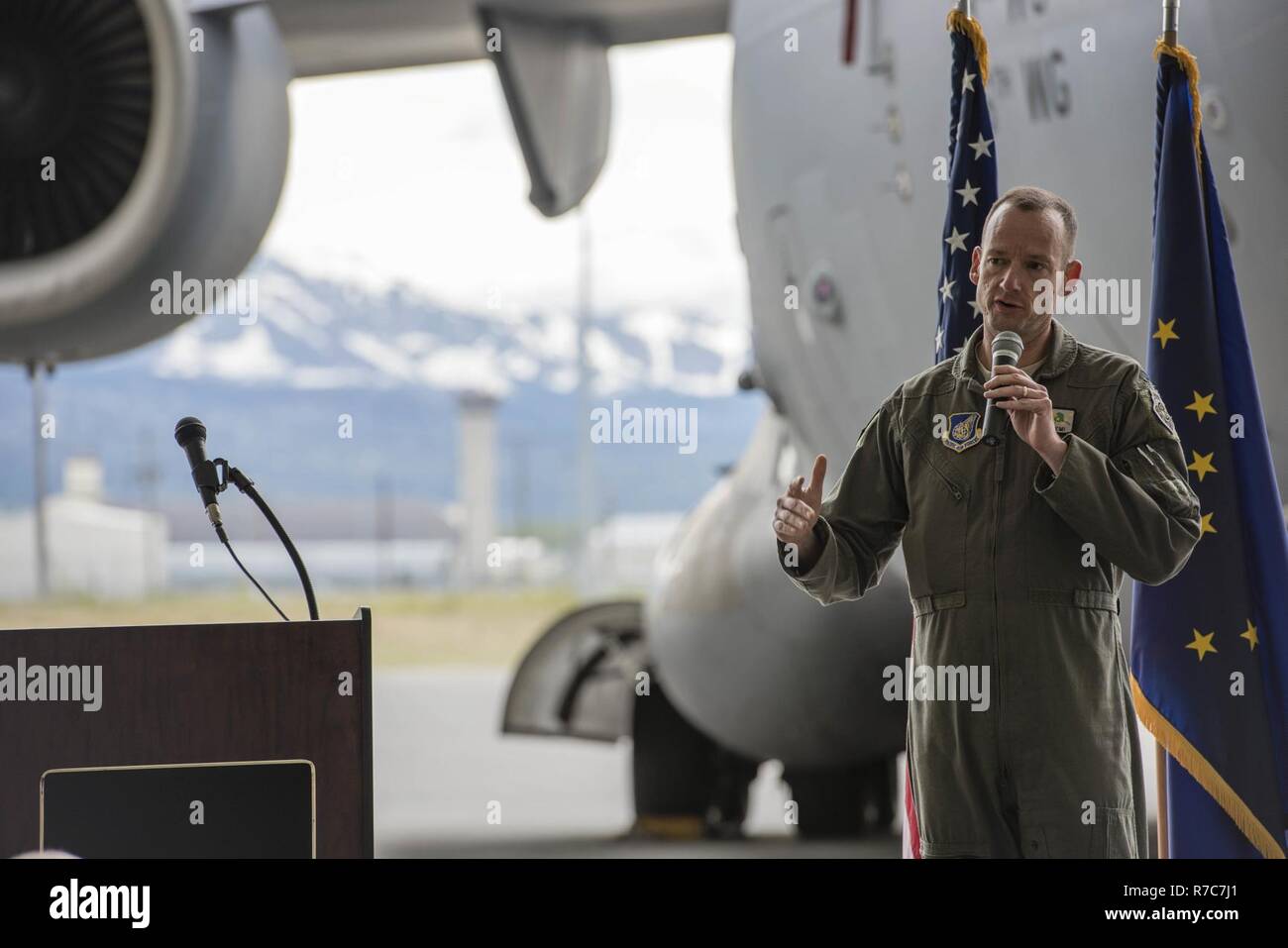 Col. Steven deMilliano, commander of the 176th Wing, Alaska Air ...