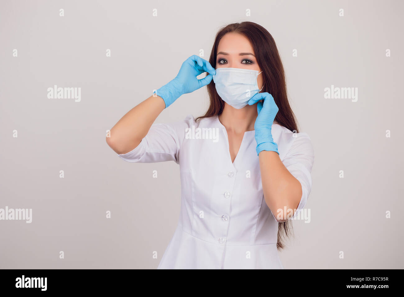 Beautiful female medicine doctor with smile face. Medical care, illness ...